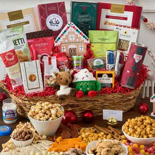 Winter Wonderland Gift Basket - Cozy Winter Gift Baskets USA